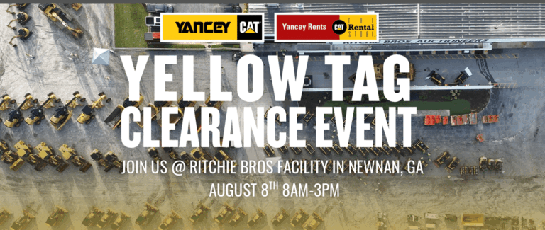 Yellow Tag Sale | Discounted Heavy Machinery in Georgia